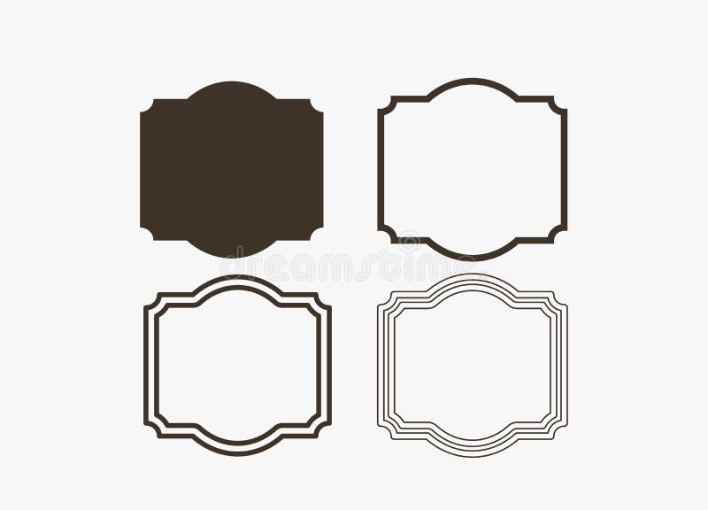 Wedding Frame. Mailbox Monogram, Vintage. Basic Shape, Monogram Frame ...