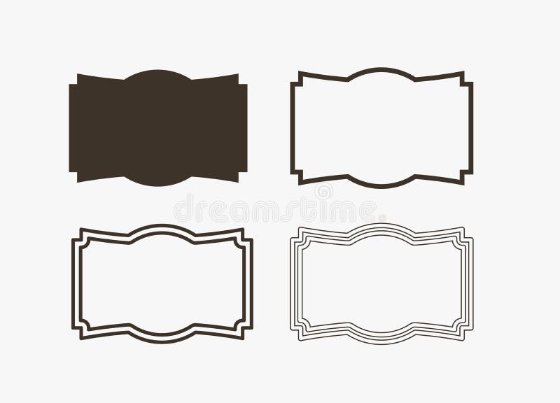 Wedding Frame. Mailbox Monogram, Vintage. Basic Shape, Monogram Frame ...