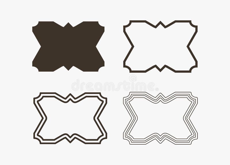 Wedding Frame. Mailbox Monogram, Vintage. Basic Shape, Monogram Frame ...