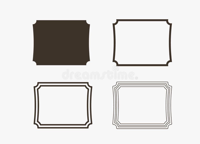 Wedding Frame. Mailbox Monogram, Vintage. Basic Shape, Monogram Frame ...