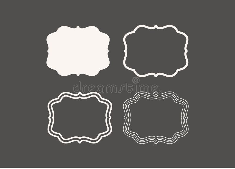 Wedding Frame. Mailbox Monogram, Vintage. Basic Shape, Monogram Frame ...