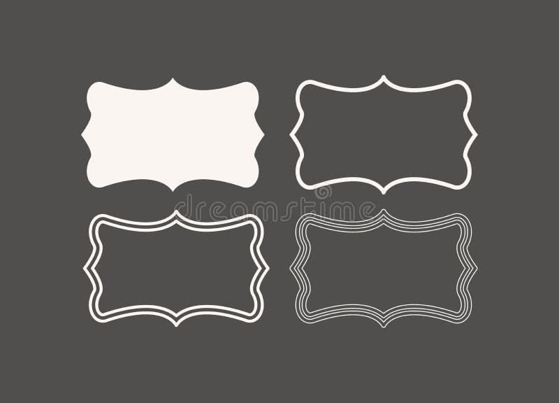 Wedding Frame. Mailbox Monogram, Vintage. Basic Shape, Monogram Frame ...