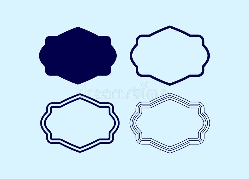 Wedding Frame. Mailbox Monogram, Vintage. Basic Shape, Monogram Frame ...