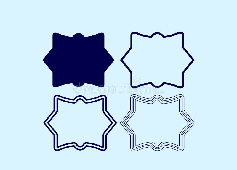 Wedding Frame. Mailbox Monogram, Vintage. Basic Shape, Monogram Frame ...