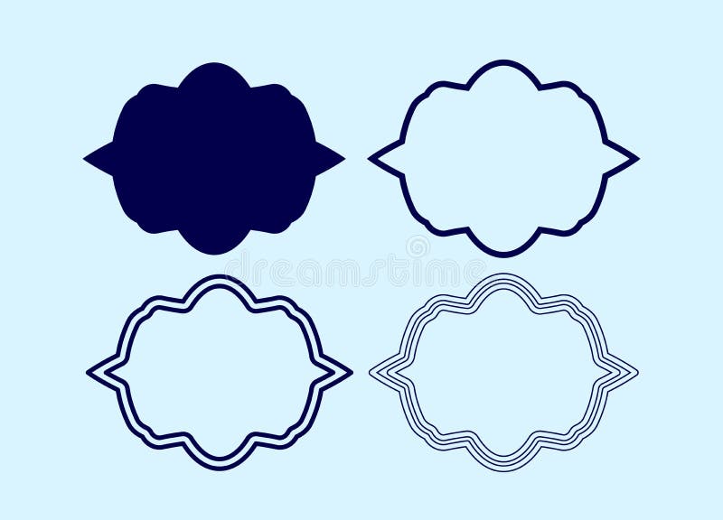 Wedding Frame. Mailbox Monogram, Vintage. Basic Shape, Monogram Frame ...