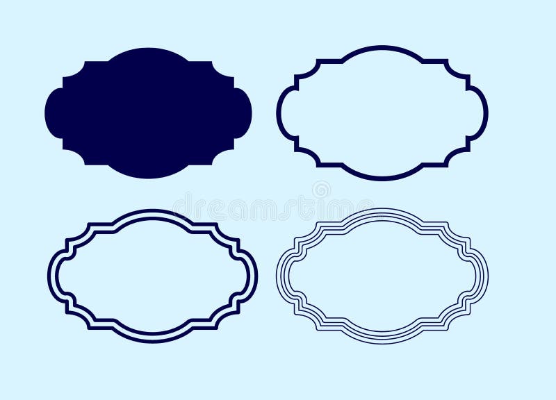 Wedding Frame. Mailbox Monogram, Vintage. Basic Shape, Monogram Frame ...