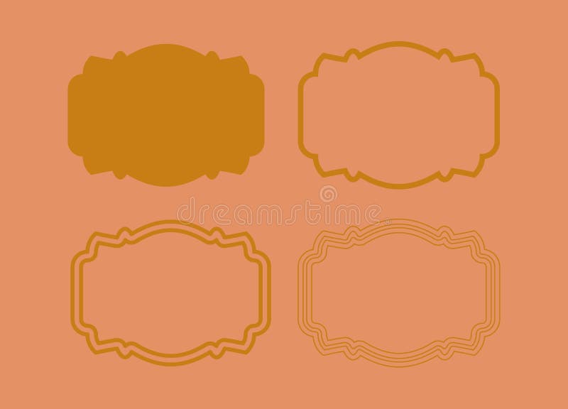 Wedding Frame. Mailbox Monogram, Vintage. Basic Shape, Monogram Frame ...