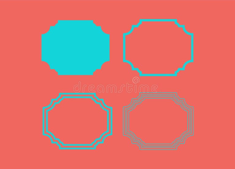 Wedding Frame. Mailbox Monogram, Vintage. Basic Shape, Monogram Frame ...