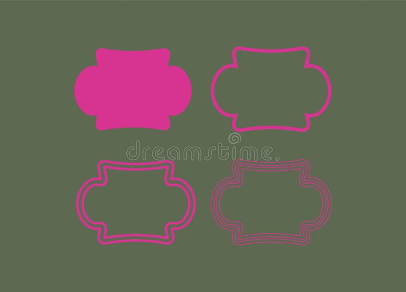 Wedding Frame. Mailbox Monogram, Vintage. Basic Shape, Monogram Frame ...