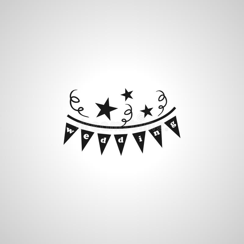 Wedding Garlands Isolated Simple Icon Stock Vector - Illustration of ...