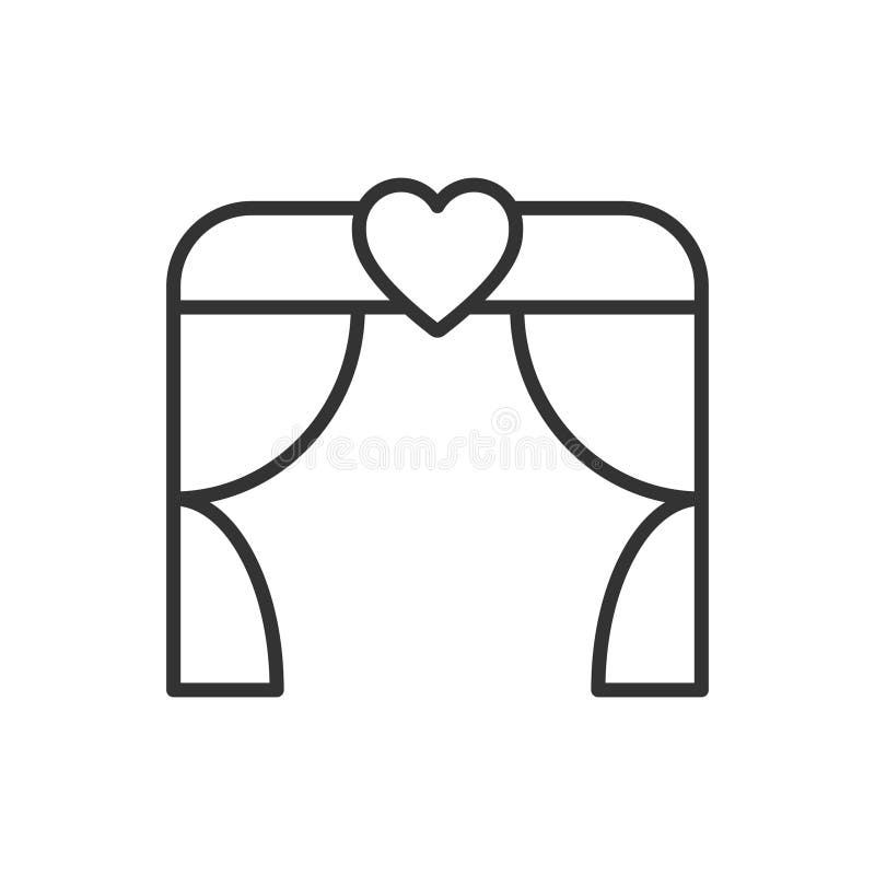 Wedding Gate Icon stock vector. Illustration of icon - 394244590