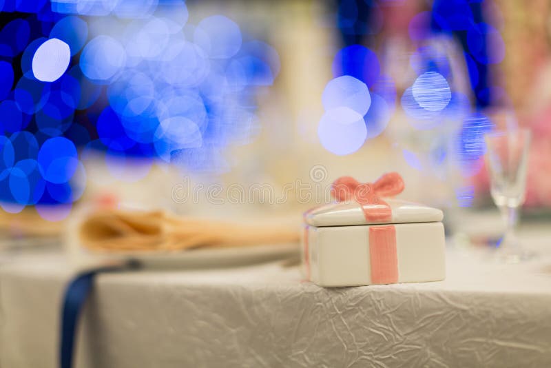 Wedding gift stock photo. Image of goblet, cover, gathering - 40818030