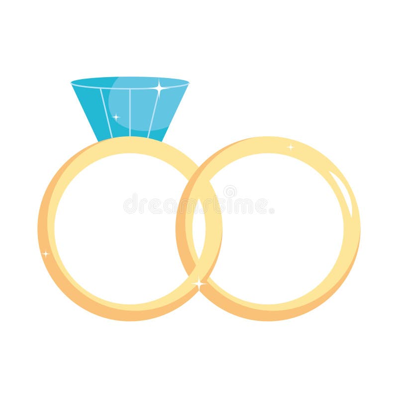 Wedding golden rings stock vector. Illustration of rock - 273148790