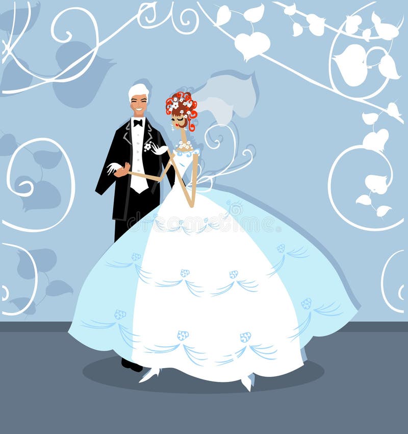 Wedding Graphic Wedding Couple Stock Illustration - Illustration of ...