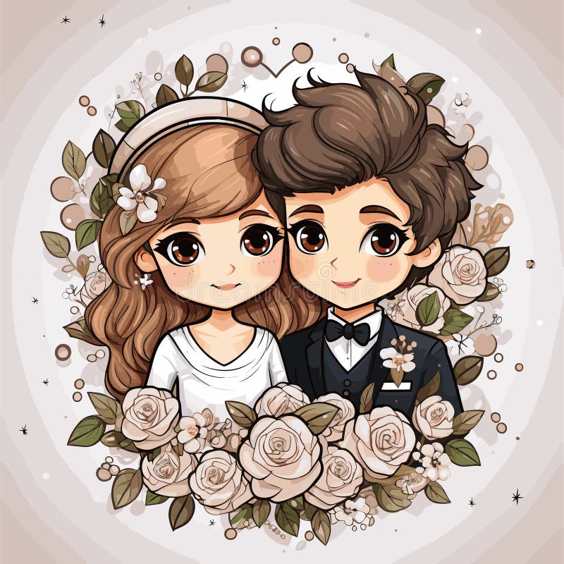 Wedding Hand-drawn Comic Illustration. Wedding. Vector Doodle Style ...