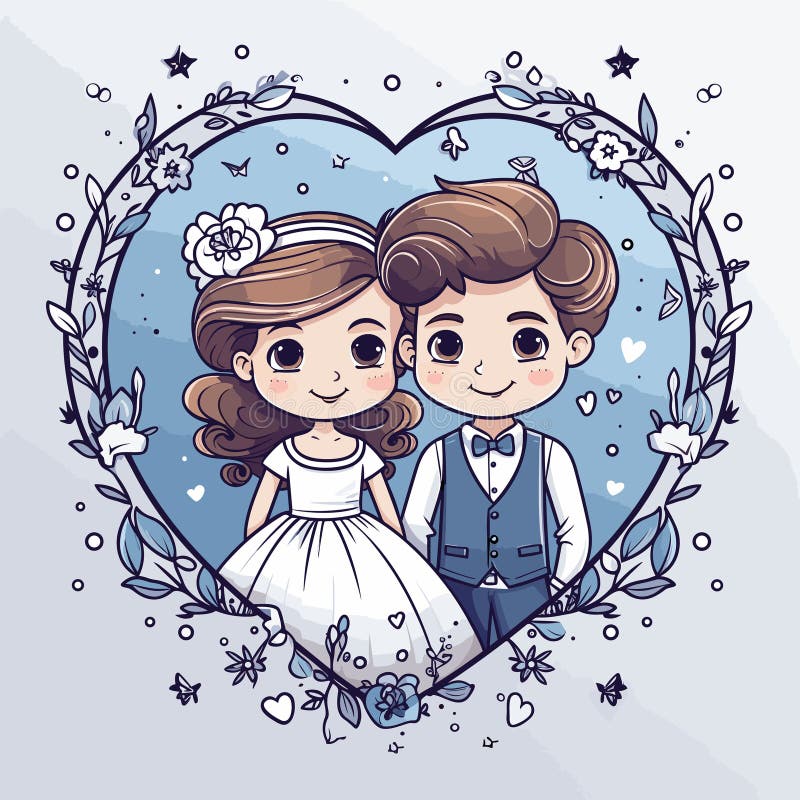 Wedding Hand-drawn Comic Illustration. Wedding. Vector Doodle Style ...