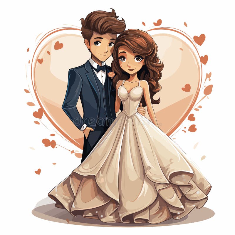 Wedding Hand-drawn Comic Illustration. Wedding. Vector Doodle Style ...
