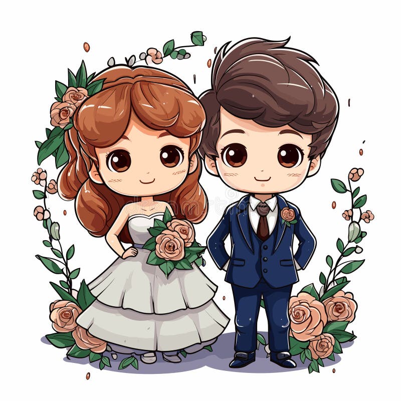 Wedding Hand-drawn Comic Illustration. Wedding. Vector Doodle Style ...