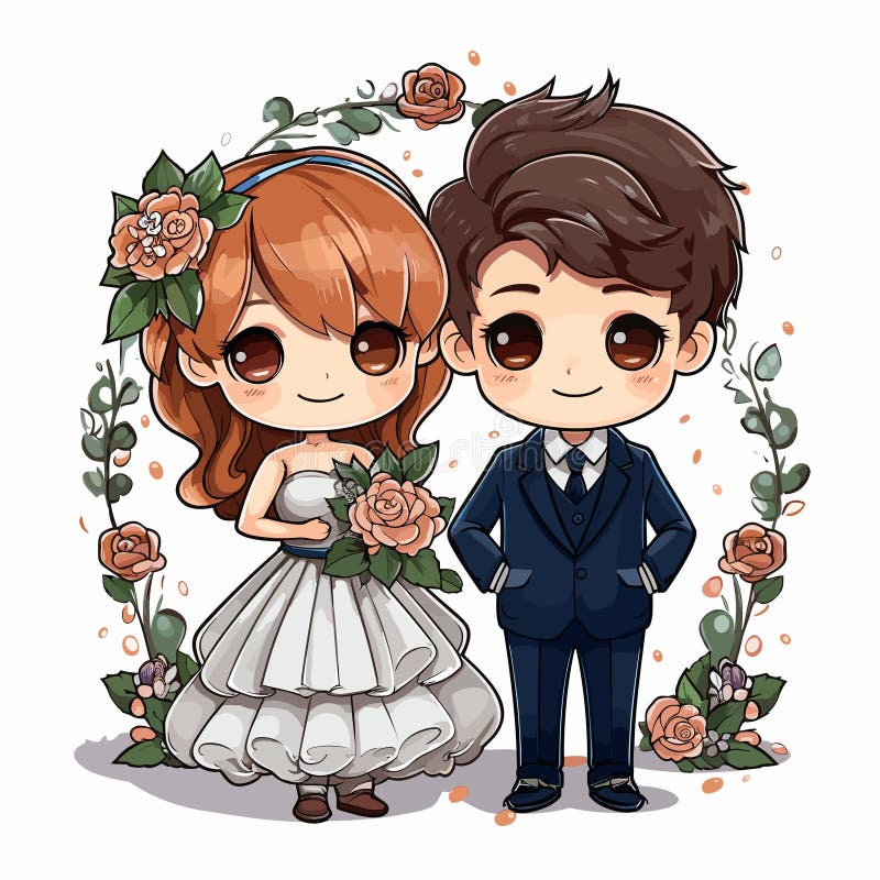 Wedding Hand-drawn Comic Illustration. Wedding. Vector Doodle Style ...