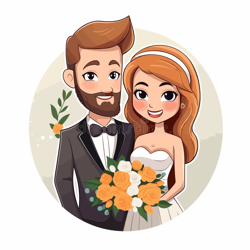 Wedding Hand-drawn Comic Illustration. Wedding. Vector Doodle Style ...