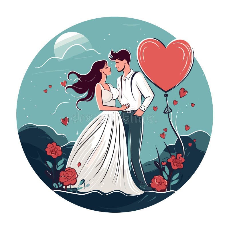 Wedding Hand-drawn Comic Illustration. Wedding. Vector Doodle Style ...