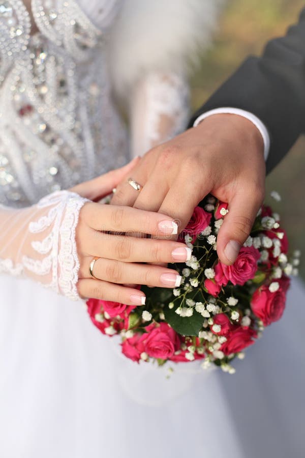 Wedding hands stock photo. Image of accessory, newlywed - 30108668
