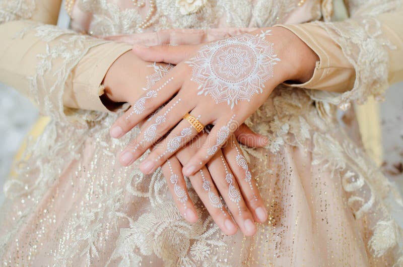 Wedding Henna Wedding Henna Dress Henawedding Hena Bride Stock Photo ...