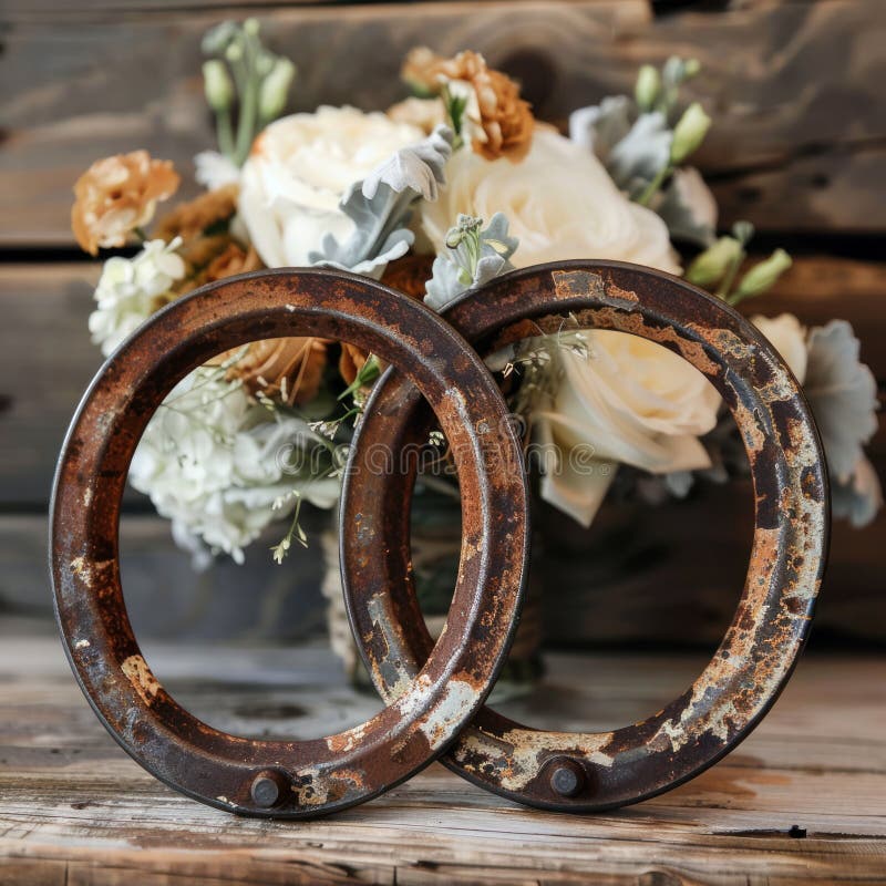 Wedding Horseshoes for Good Luck Stock Image - Image of ceremonial ...