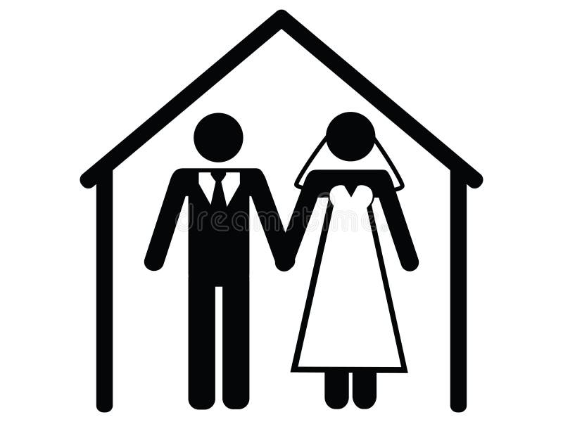 Wedding icon stock vector. Illustration of husband, mortgage - 12670446