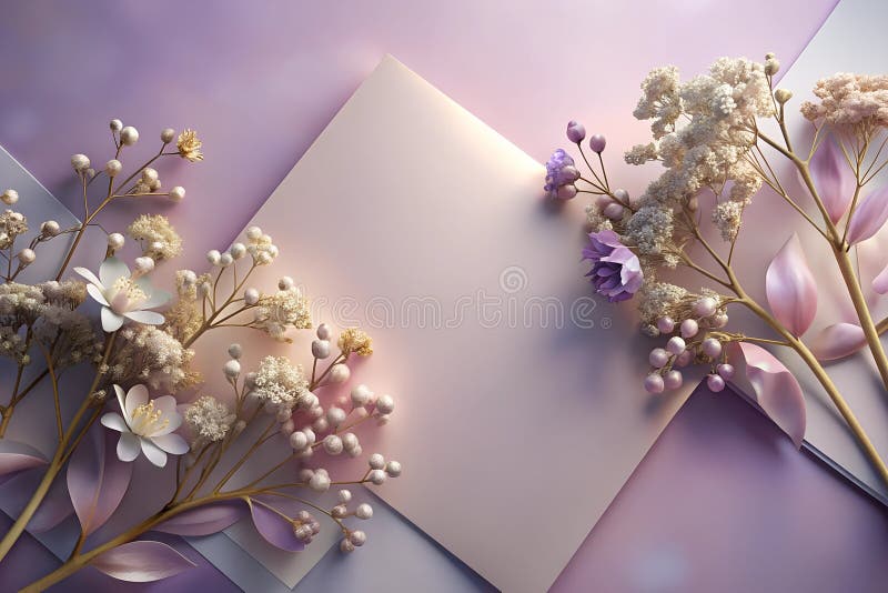 Wedding Invitation Background, Deep Lavender Gradient Background with ...