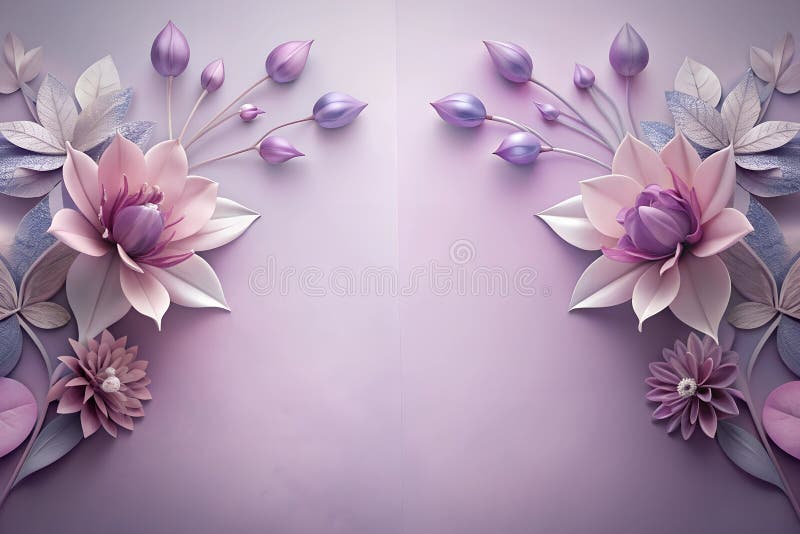 Wedding Invitation Background, Deep Lavender Gradient Background with ...