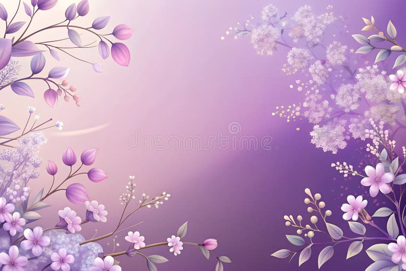 Wedding Invitation Background, Deep Lavender Gradient Background with ...