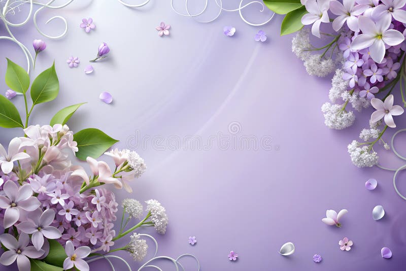 Wedding Invitation Background, Deep Lavender Gradient Background with ...