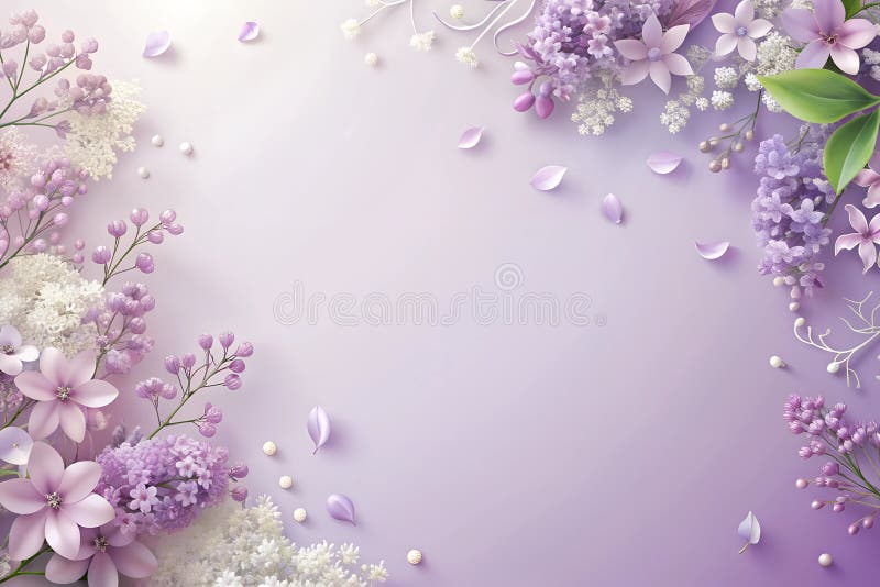 Wedding Invitation Background, Deep Lavender Gradient Background with ...