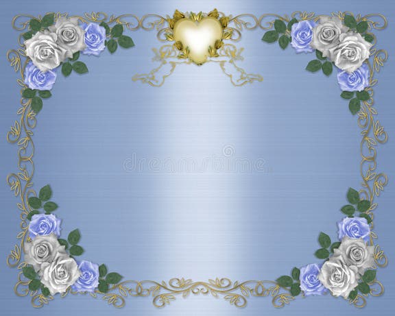 Blue Roses Page Border Stock Illustrations – 170 Blue Roses Page Border ...