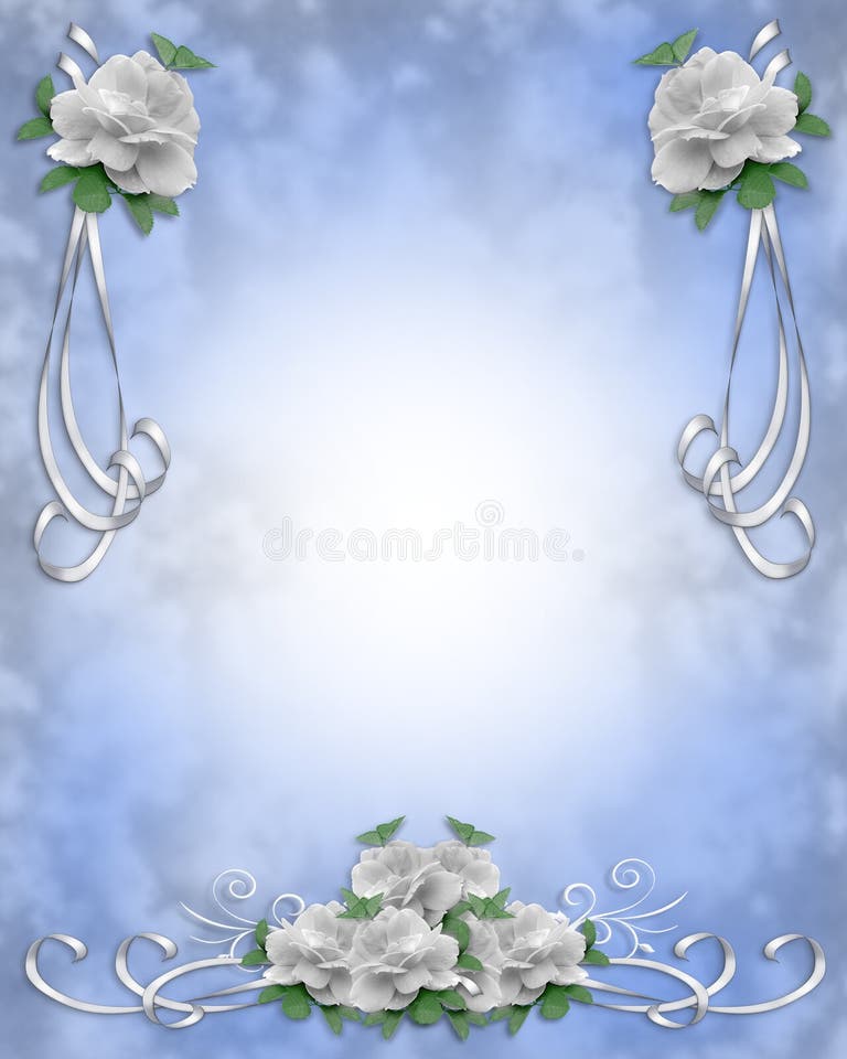 Wedding Invitation Border White Roses Stock Illustrations – 16,699 ...
