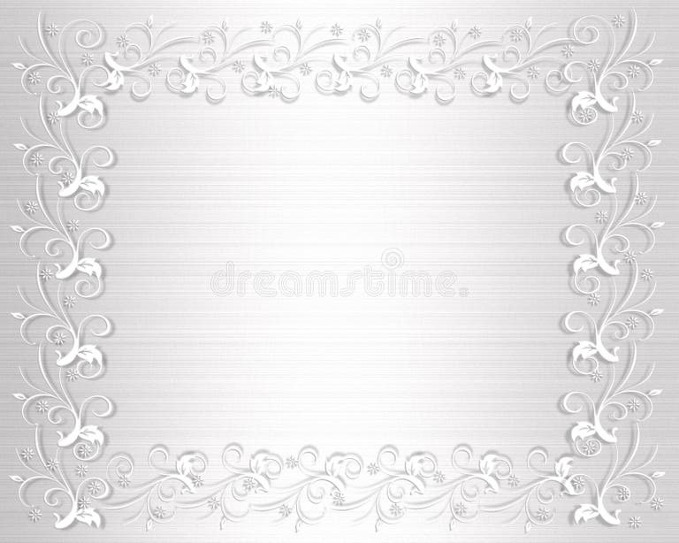 Wedding Invitation Border White Satin Stock Illustrations – 775 Wedding ...