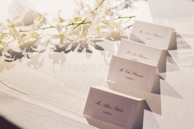 Wedding Invitation Card Mockup in the White Table with Flowers Stock ...