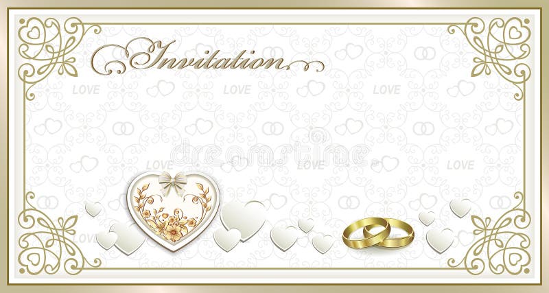 Wedding invitation card stock vector. Illustration of invitation - 66926721