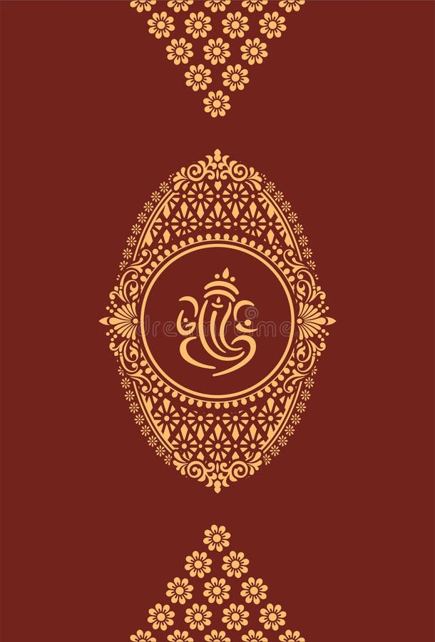 Wedding Invitation Design on Red Board. Stock Vector - Illustration of ...