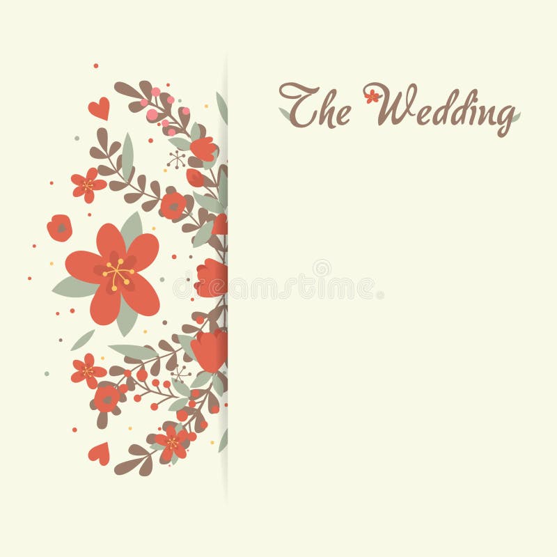 Wedding Invitation Design. Vector Illustration Decorative Design Stock ...
