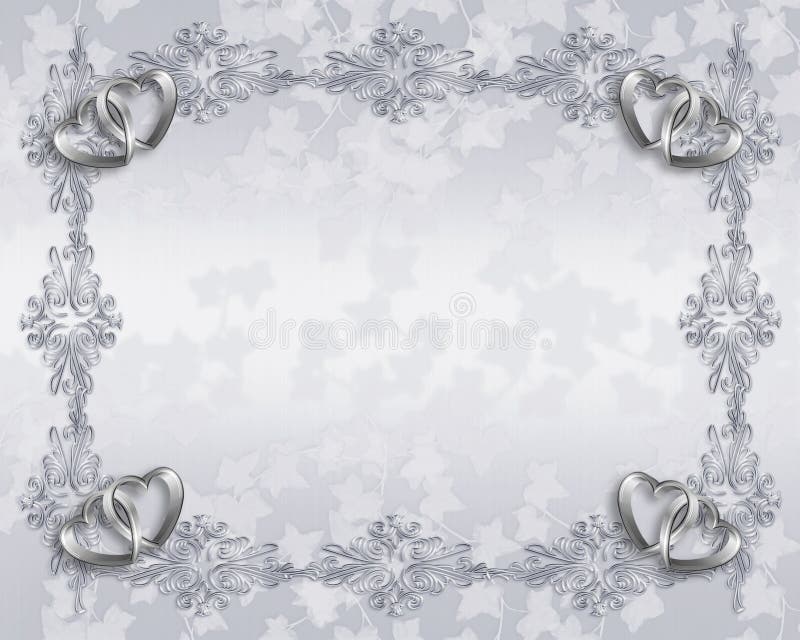 Silver Fancy Weding Borders