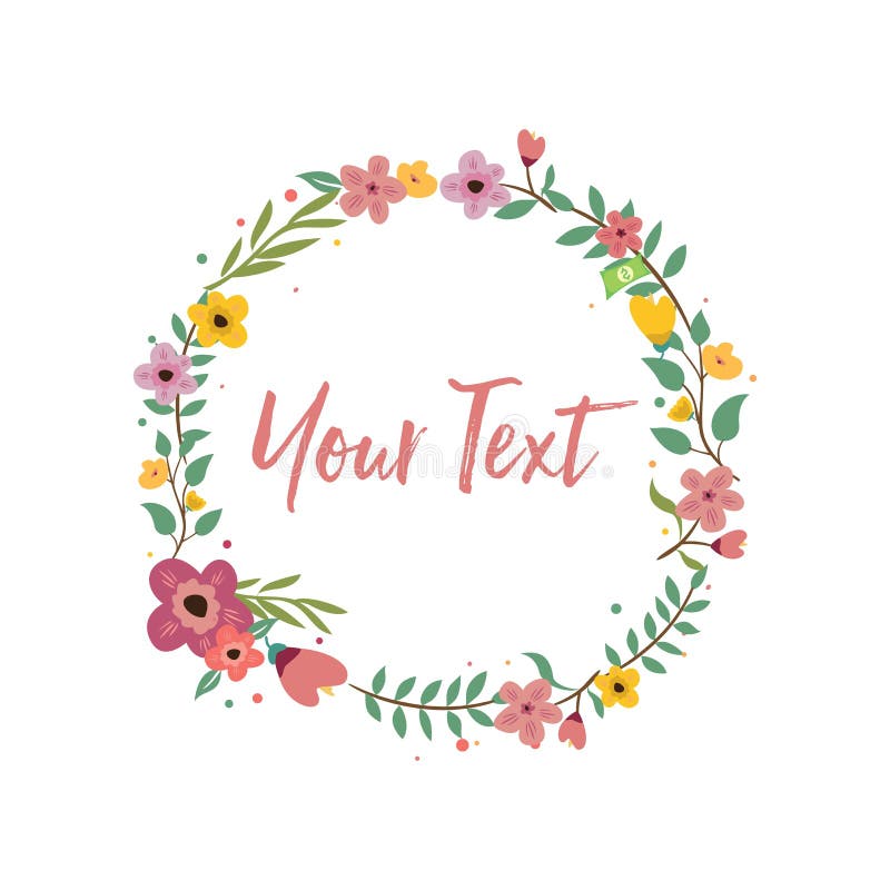 Wedding Invitation, Greeting Card. Circle Vector Background Template ...