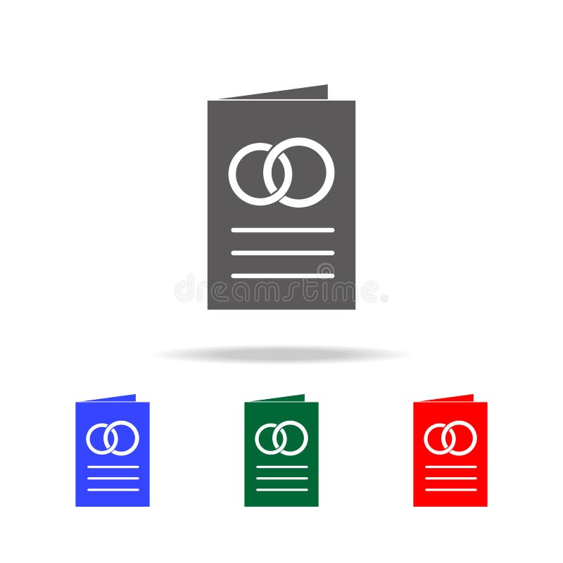 Wedding Invitation Icons. Elements of Wedding in Multi Colored Icons ...