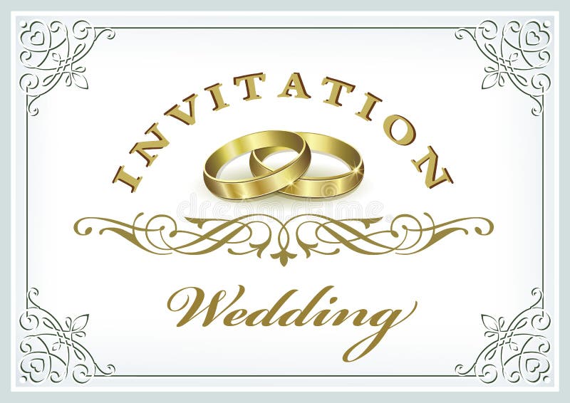 Wedding Invitation Rings Stock Illustrations – 3,243 Wedding Invitation ...