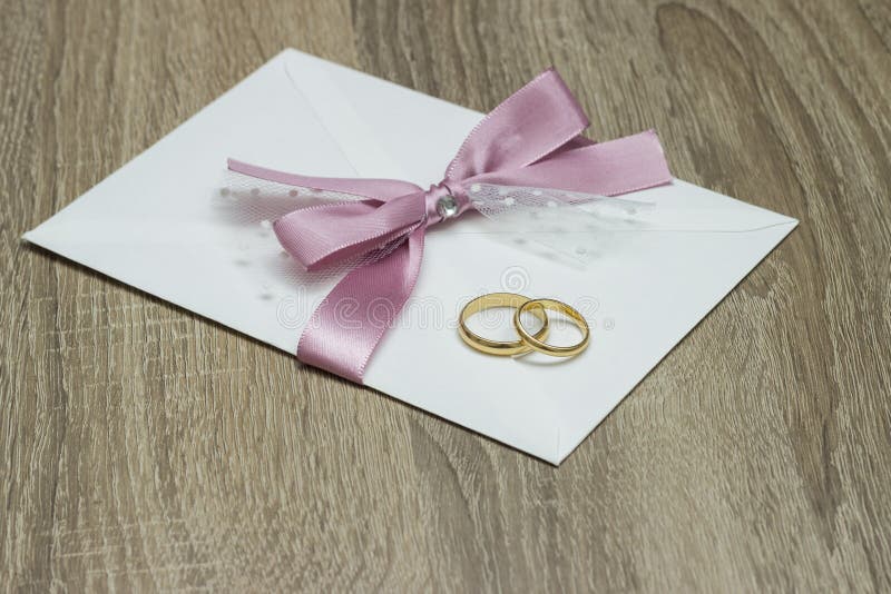 Wedding Invitation and Rings Stock Image - Image of wedding, ideas ...
