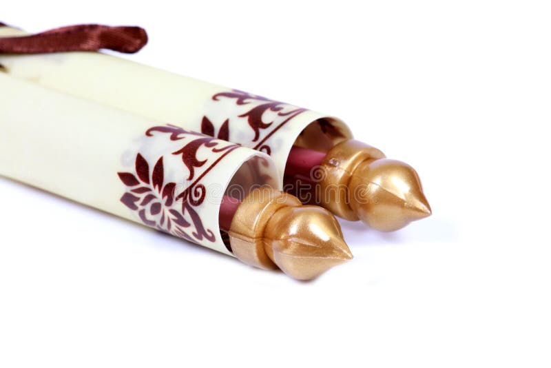 Wedding invitation scroll stock photo. Image of scroll - 64606656