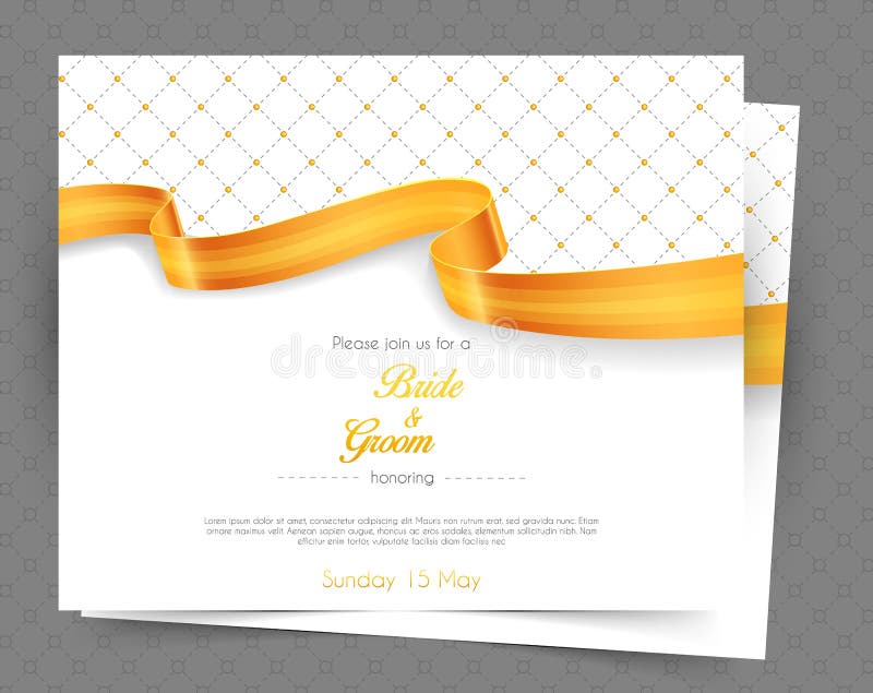 Funky Abstract Party Invitation Template Stock Vector - Illustration of ...