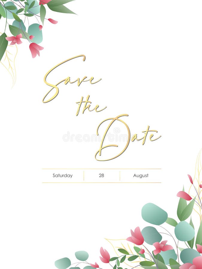 Wedding invitation vector stock vector. Illustration of border - 221237103