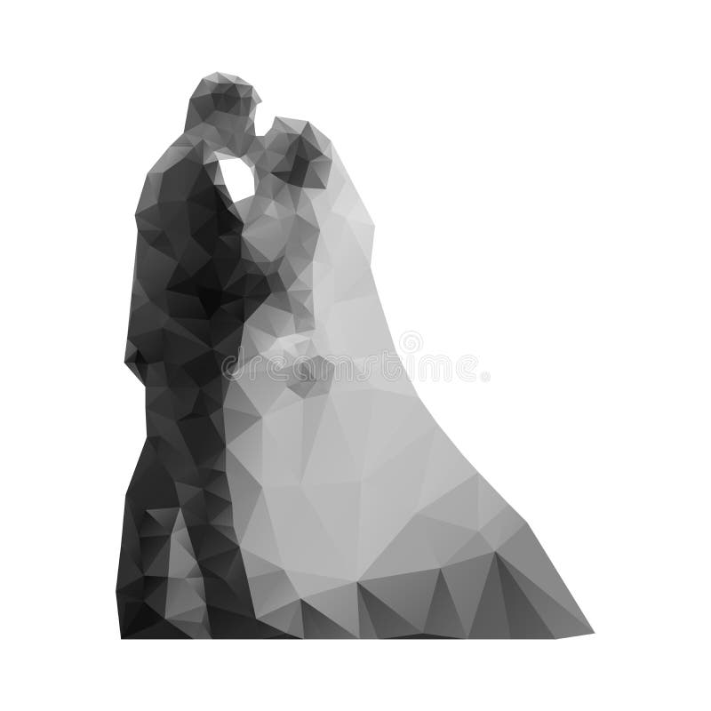 Wedding. Kiss the Bride and Groom. Stock Vector - Illustration of ...